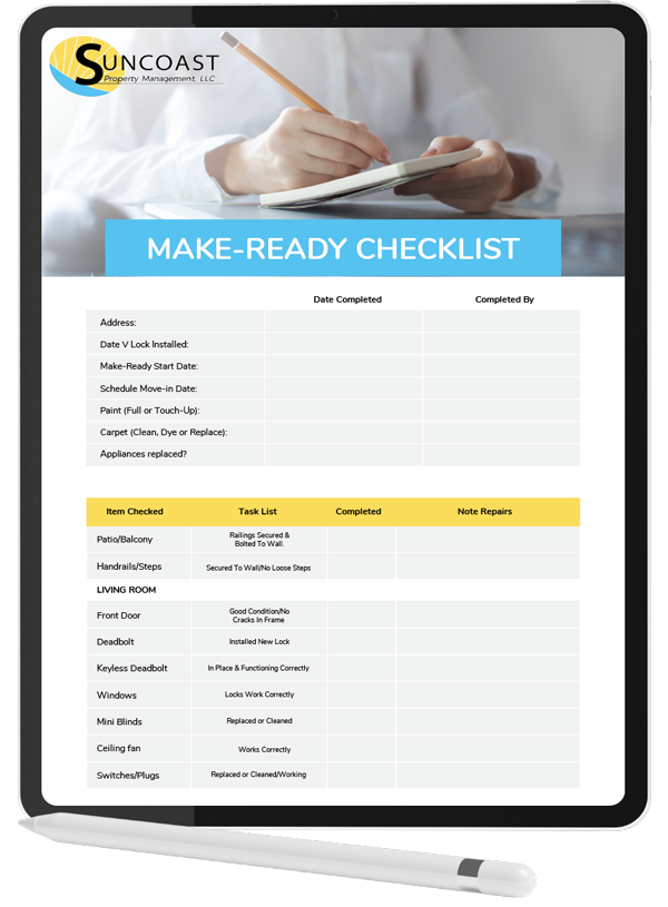 Free Make-Ready Checklist | Suncoast Property Management